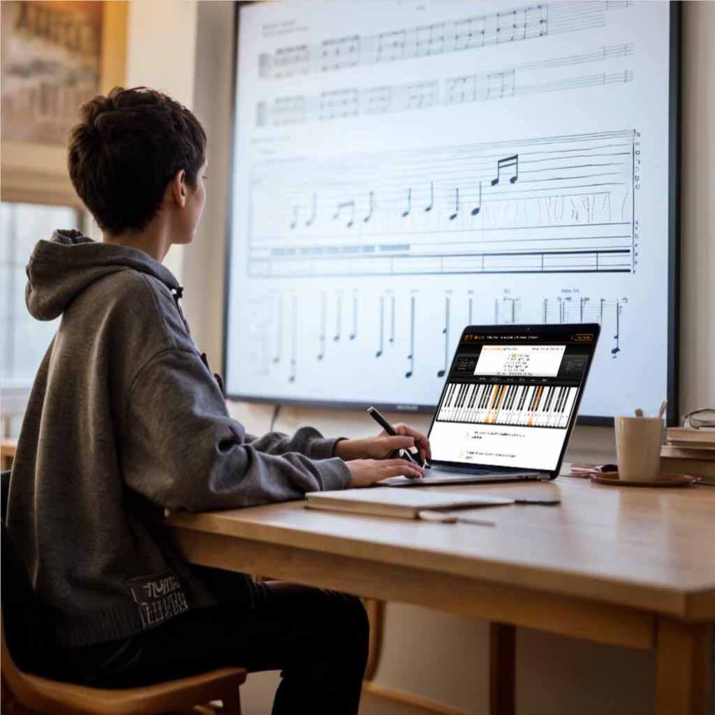 LESSON 1.6. Ledger Lines: Extending The Staff | Virtual Piano